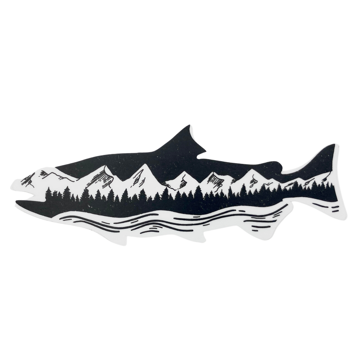 Salmon Die-Cut Sticker | Argosy Cruises