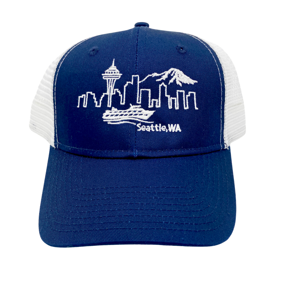 Seattle Skyline Trucker Hat | Argosy Cruises