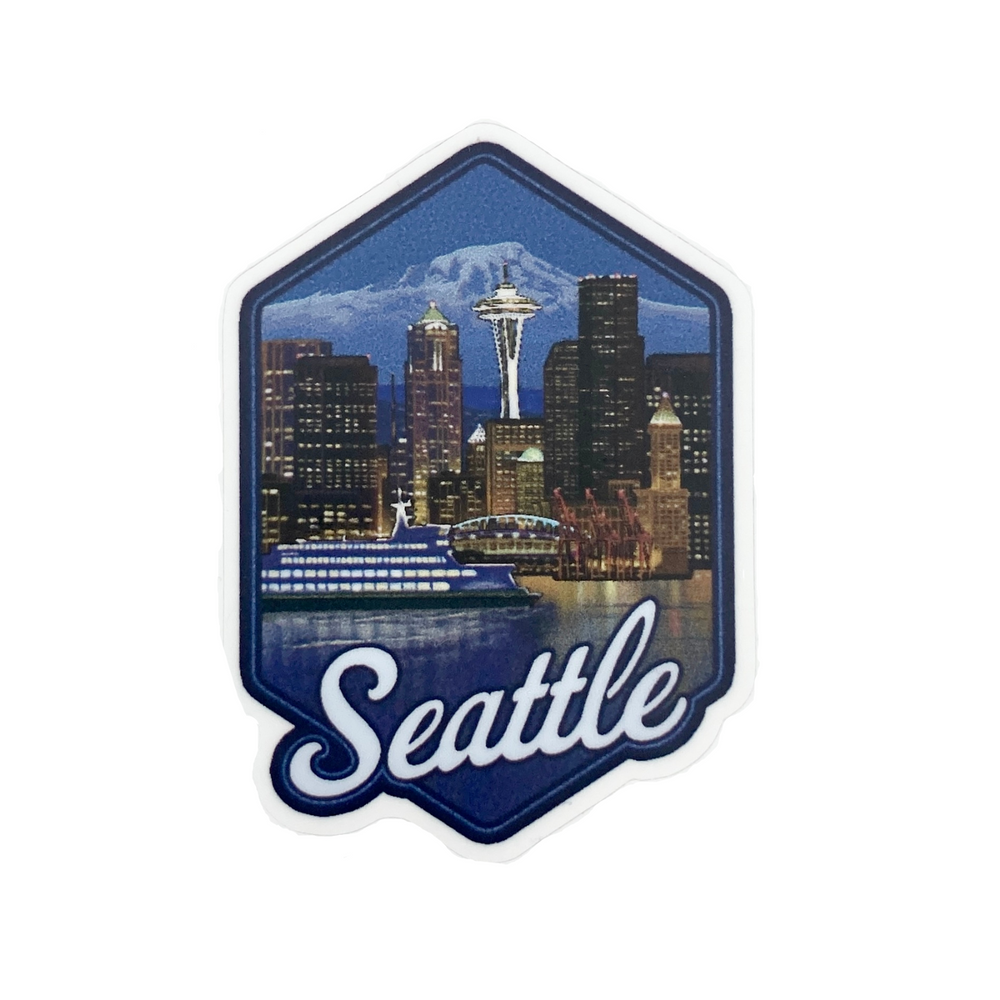 Seattle Twilight Die-Cut Sticker | Argosy Cruises