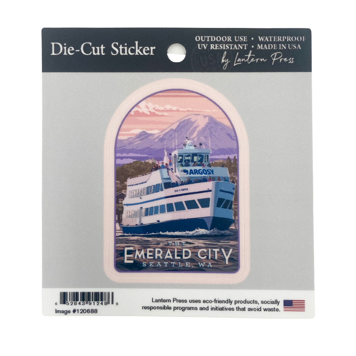 Emerald City Die-Cut Sticker | Argosy Cruises